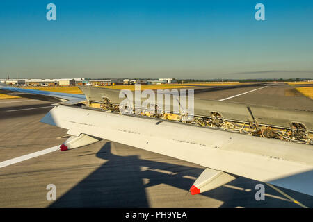 A close up view of the air brake on an F-86 Sabre jet Stock Photo - Alamy