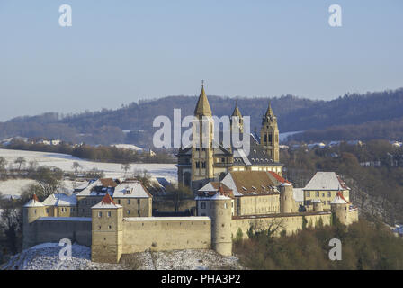 Comburg Castle in Steinbach, Baden-Wuerttemberg, Germany Stock Photo ...