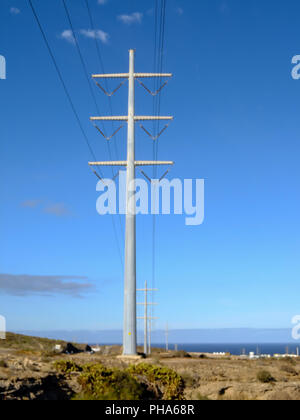 Pylon in desert Stock Photo - Alamy