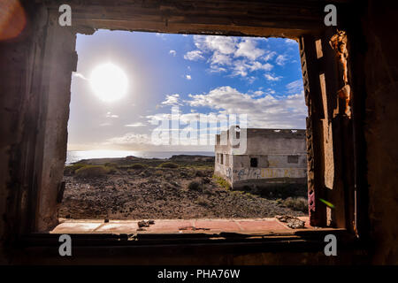 Abandoned Buildings of a Military Base in Tenerife Canary Islands Spain ...