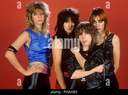 Girlschool (v.l. Kelly Johnson, Kim McAuliffe, Denise Dufort, Gil ...