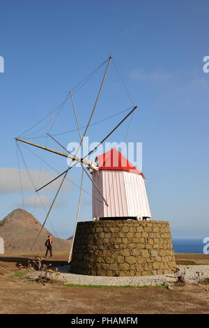 Porto Santo island windmill Stock Photo - Alamy