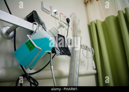 Antiseptic liquid inside patient hospital room Stock Photo - Alamy