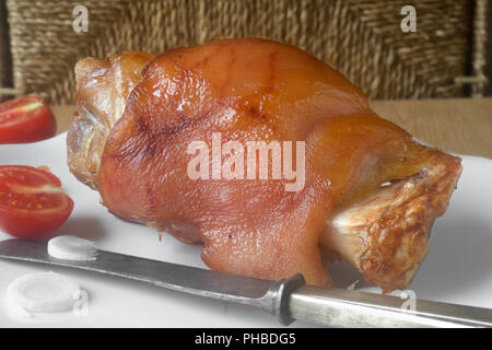 Grilled pork knuckle Stock Photo - Alamy