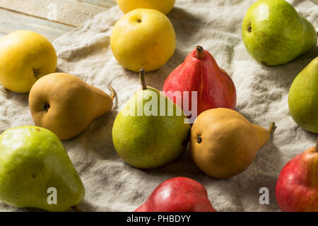 Raw Organic Assorted Pears Ready to Eat Stock Photo - Alamy