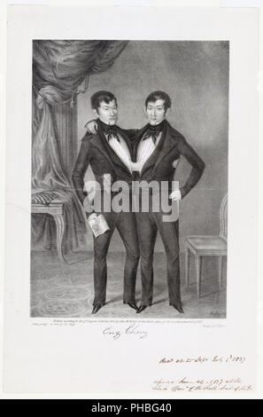 Chang and Eng Bunker, The Original Siamese Twins Stock Photo - Alamy