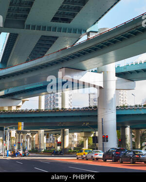 Under the flyover Stock Photo - Alamy