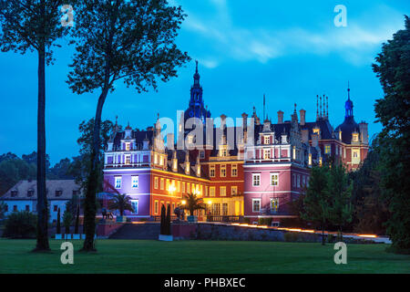 Neues Schloss Castle, built by Prince Hermann von Puckler-Muskau ...