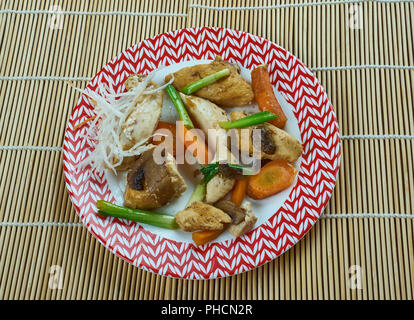 Szechuan stir-fry Chengdu Chicken Stock Photo - Alamy