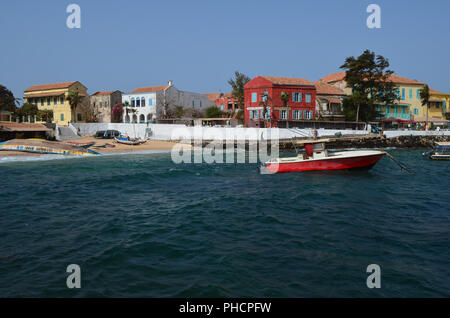 Gorée island, an old slave trading centre, near Dakar, Senegal Stock ...