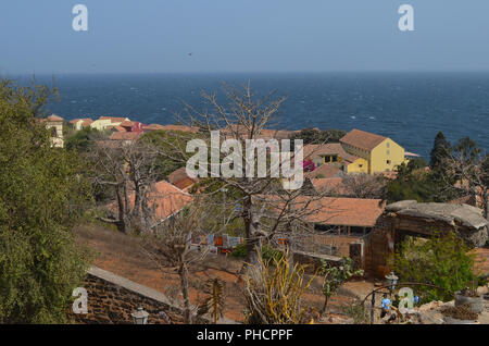 Gorée island, an old slave trading centre, near Dakar, Senegal Stock ...