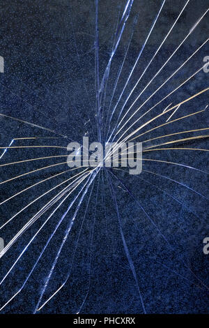 Glass break, breakage of a glass pane Stock Photo - Alamy