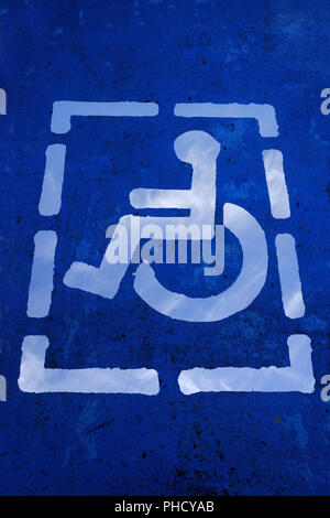 Pictogram wheelchair user Stock Photo - Alamy