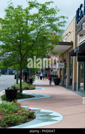 Miss America pageant sidewalk plaque near the Walk Outlets Stock Photo ...