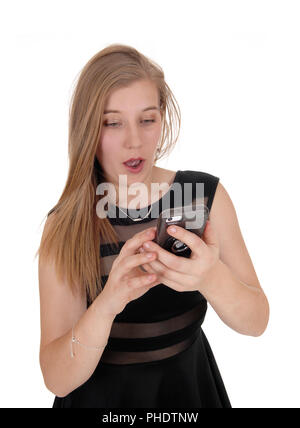 Close up portrait of disgusted, shocked woman cringe, turn away and ...