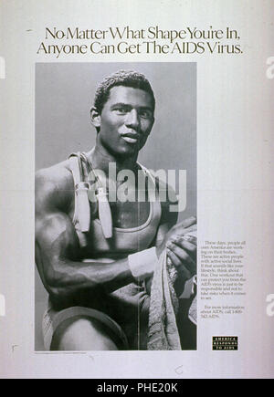 1980s Era HIV AIDS Prevention Public Service Poster Stock Photo - Alamy