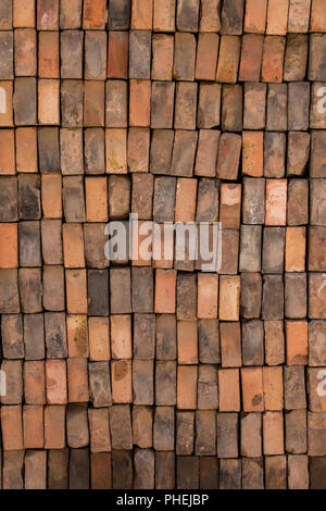 texture of old bricks stacked wall Stock Photo - Alamy