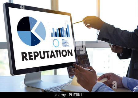REPUTATION Popular Ranking Honor Reputation management Branding Concept ...
