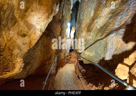 Inside of beautiful dark cave Stock Photo - Alamy