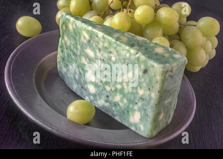 sage derby (cheddar cheese Stock Photo - Alamy
