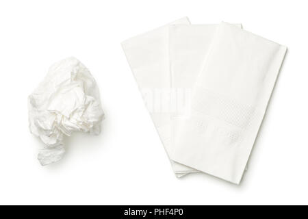Used white paper tissues on black background Stock Photo - Alamy