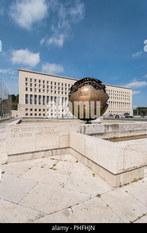 Rome, Italy - The Olimpico stadium and monumental Stadio dei Marmi with ...