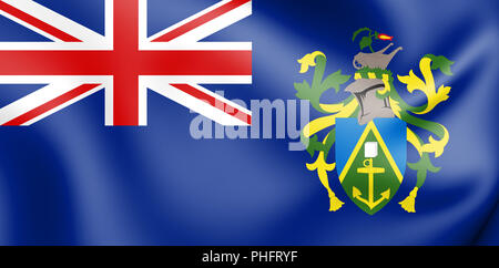Pitcairn Islands, a British Overseas Territory, political map. Pitcairn ...