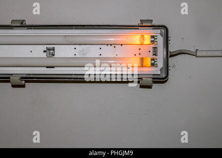 Broken neon lamp Stock Photo - Alamy