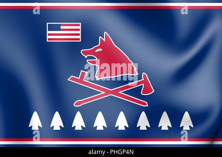 Pawnee Nation of Oklahoma Flag. 3D Illustration Stock Photo - Alamy