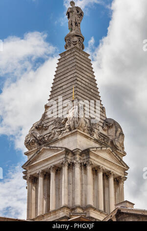 St George's church (1730), Bloomsbury, Holborn, London, England, UK ...