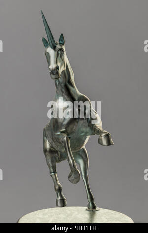 3D illustration fantasy unicorn isolated on white background Stock ...