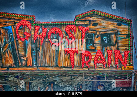 Ghost train (ride), a funfair ride Stock Photo - Alamy