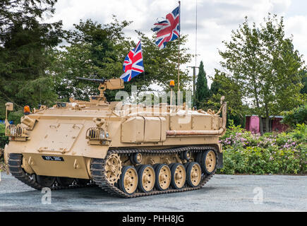 British Army tank transporter on the M42 motorway, near Birmingham ...