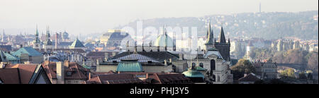 good morning in prague, panorama Stock Photo - Alamy