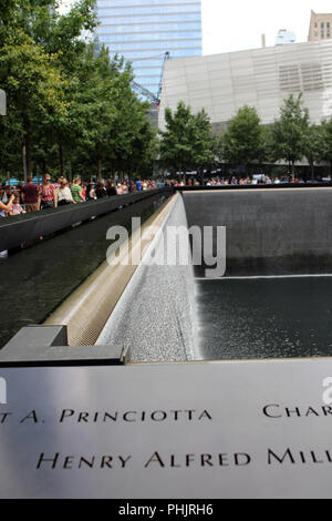 One of the two pools with waterfall at the National September 11 ...