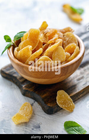 Sweet and spicy candied ginger Stock Photo - Alamy