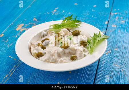 Salsa de alcaparras Stock Photo - Alamy