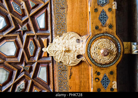 Ottoman art with geometric patterns on wood Stock Photo - Alamy