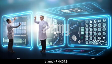 Team of doctor in remote diagnostics examination concept Stock Photo ...