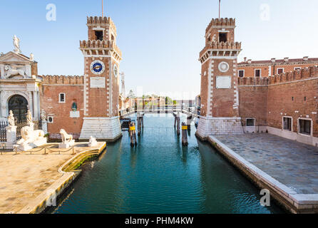 Venice Arsenale entrance Stock Photo - Alamy