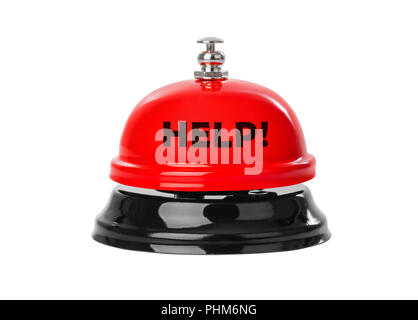 Service ring bell HELP Stock Photo - Alamy