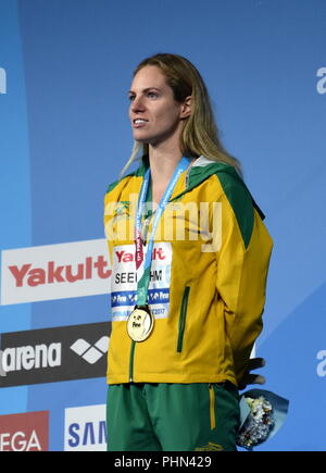 Budapest, Hungary - Jul 29, 2017. Silver medalist MILAK Kristof (HUN ...