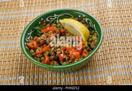 Azifa is an Ethiopian green lentil dish with lime juice, tomato, mild ...