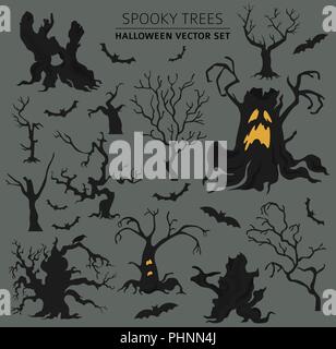 Halloween party banner with infographic elements. Poster template with ...
