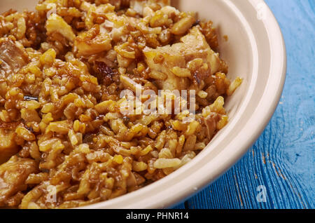 Croatian-style cuttlefish risotto Stock Photo - Alamy