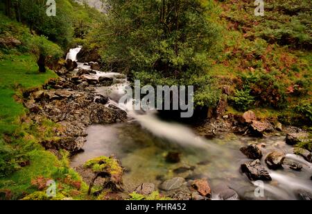 Ritsons Force waterfalls - Mosedale Beck - Wasdale - UK Stock Photo - Alamy