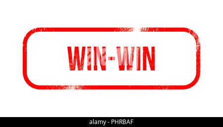 win-win red grunge vintage stamp isolated on white background Stock ...