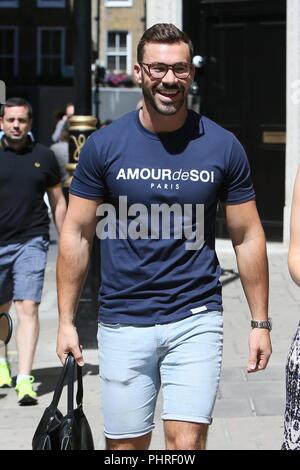 Alex Miller seen leaving Bauer Media after doing radio interviews ...