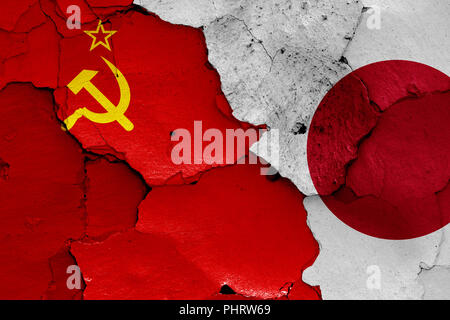 flags of Soviet Union and Japan Stock Photo - Alamy