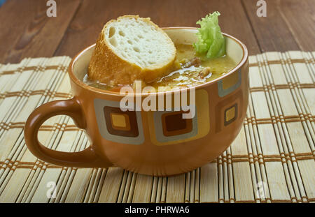 Quebecois-Style Pea Soup Stock Photo - Alamy